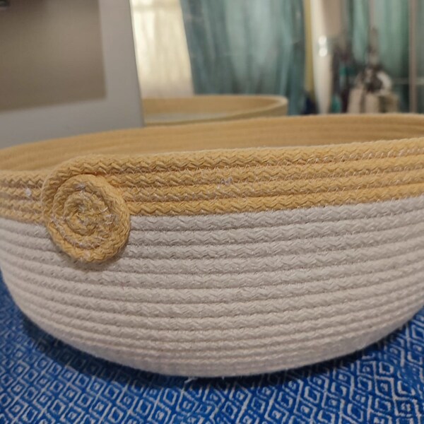 Cotton Cord Basket - Etsy