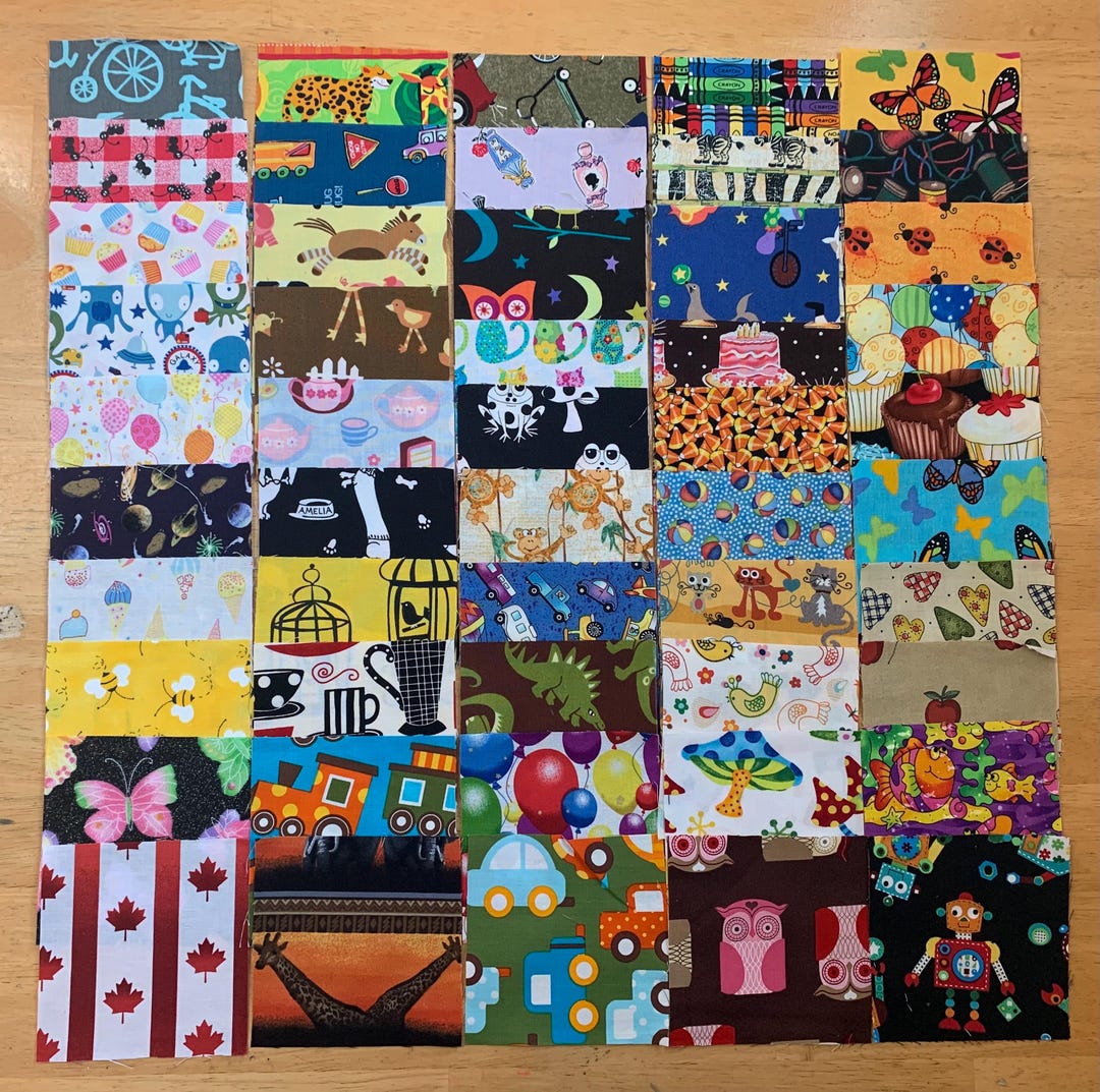 I Spy Quilt Pack, Set #7, 50 Squares, 4 Inches X 4 Inches, Charm Pack ...