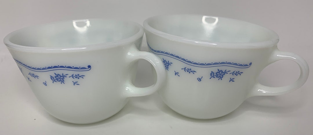 Pyrex Morning Blue, Teacups, Tea, Coffee, Vintage, Collectable - Etsy