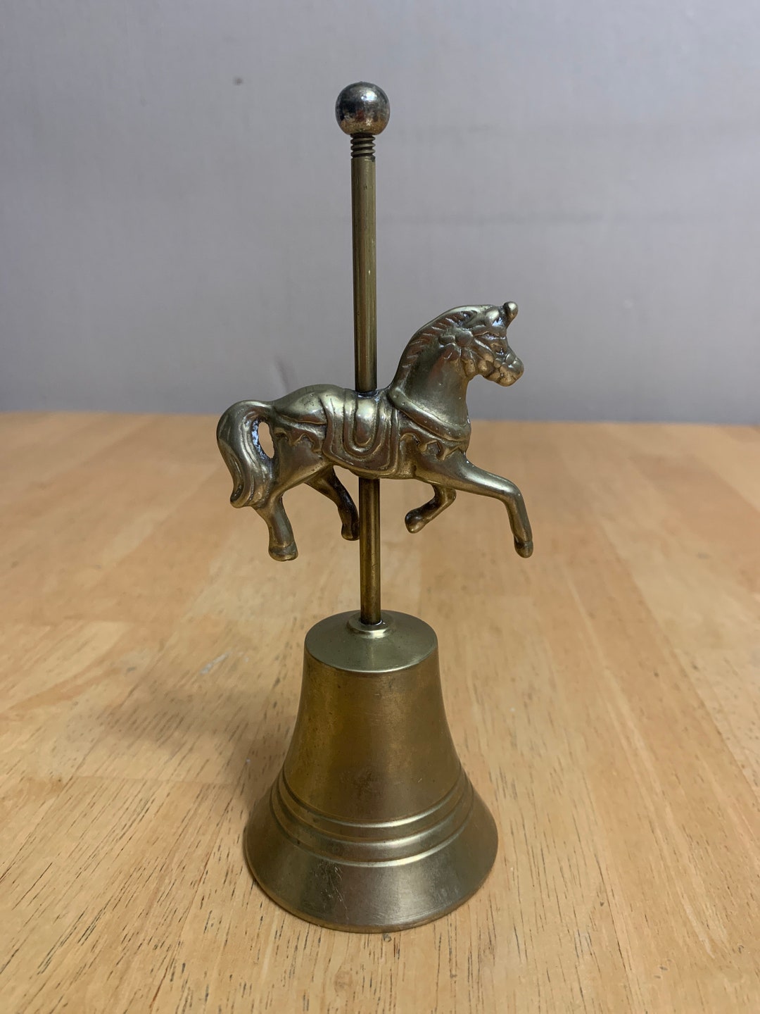 Brass, Carousel Horse, Bell, Vintage - Etsy