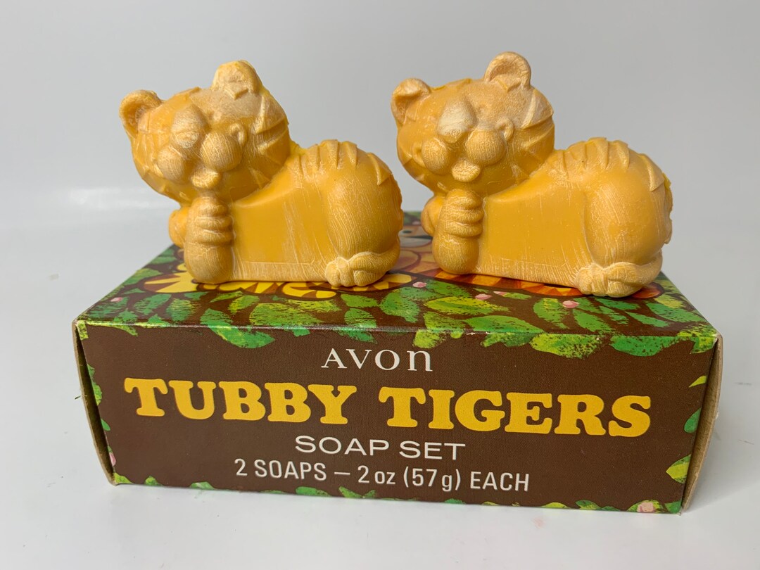 Avon, Soap Set, Tubby Tigers, Vintage, Tiger Soap, Animal Soap, AVON - Etsy
