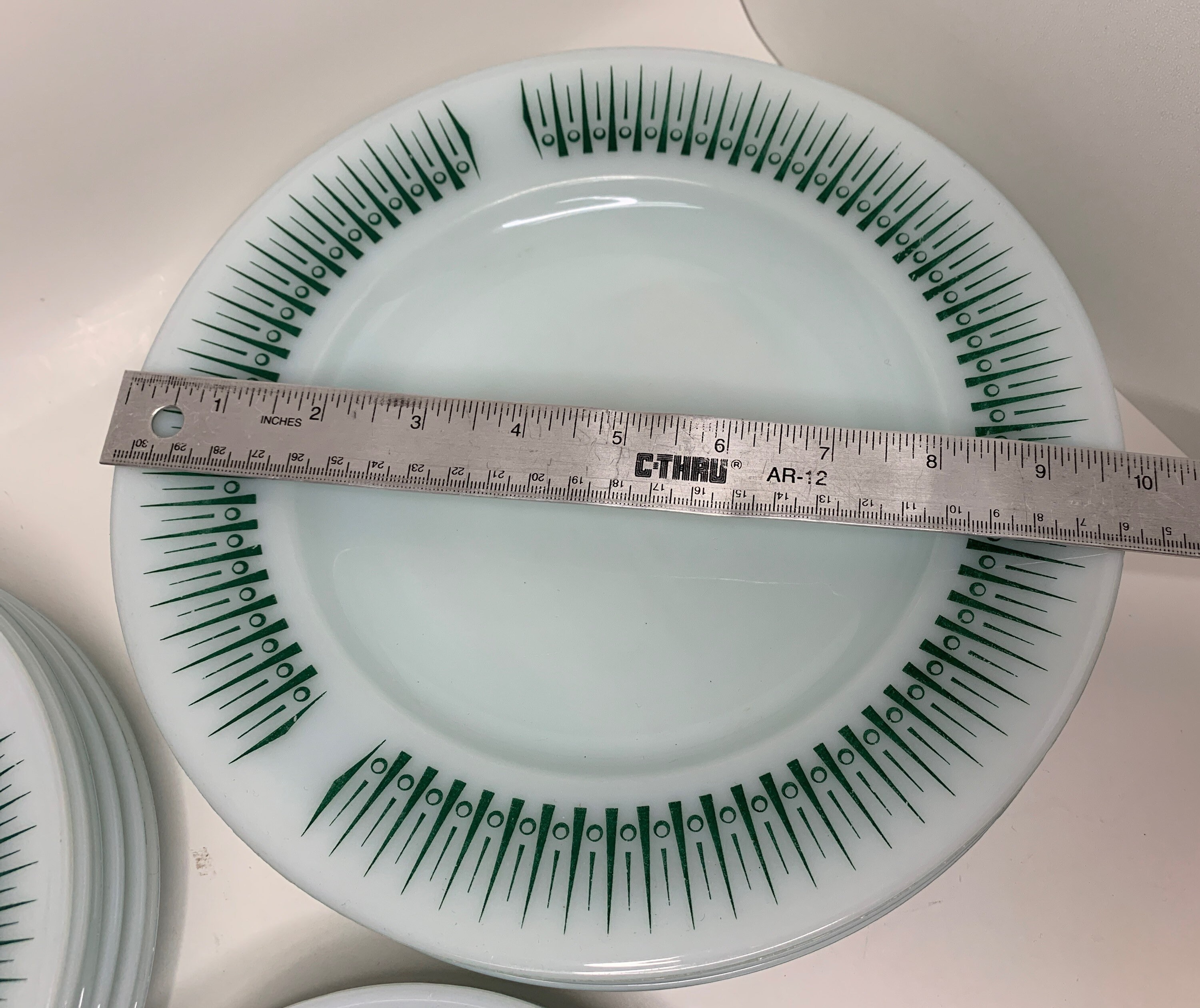 JAJ Pyrex Jobling Green Coronet Plates Dinner Plates - Etsy Canada