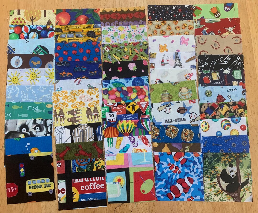 I Spy Quilt Pack, Set #2 50 Squares, 4 Inches X 4 Inches, Charm Pack ...