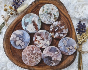 Green Flower Agate Slabs - Etsy