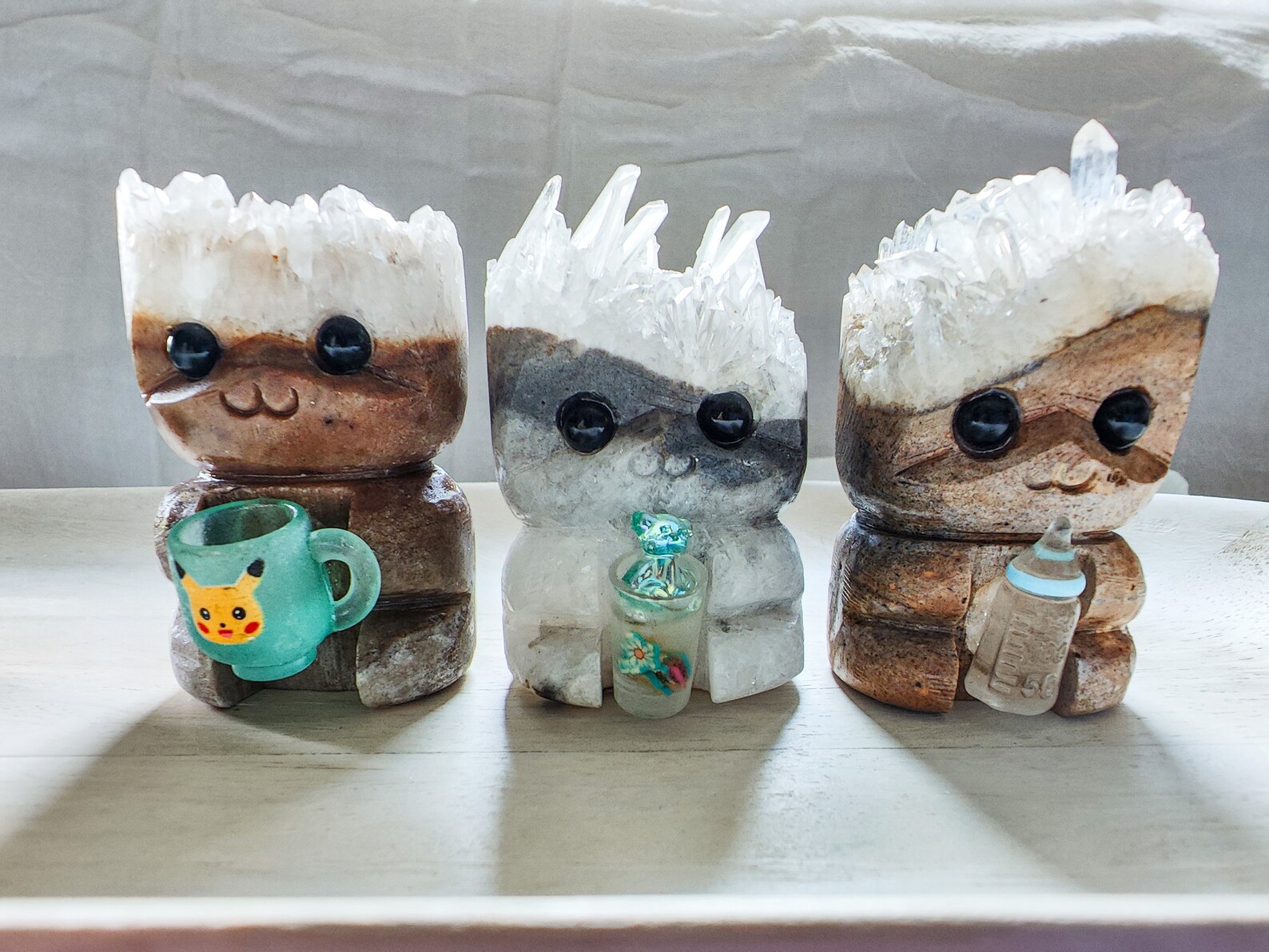 Clear Quartz Groot / YOU PICK Hedgehog / Pet Rock - Etsy