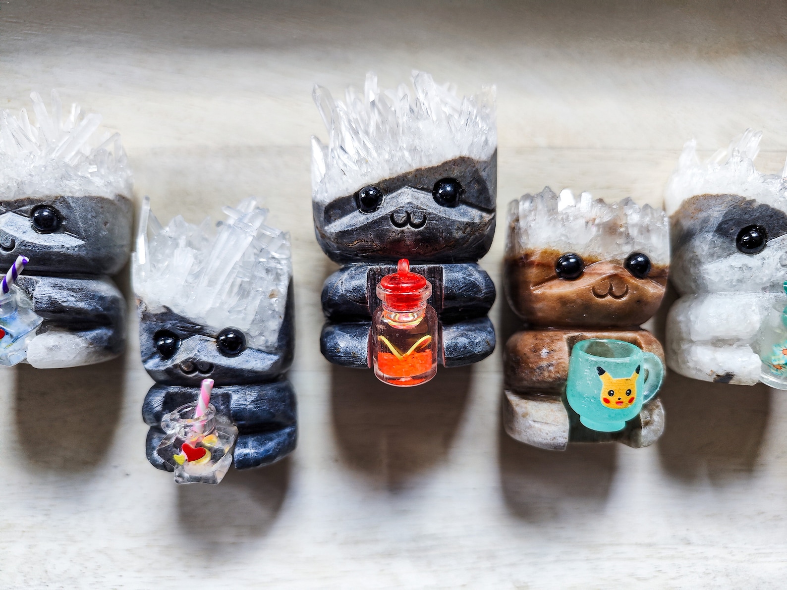 Clear Quartz Groot / YOU PICK Hedgehog / Pet Rock - Etsy