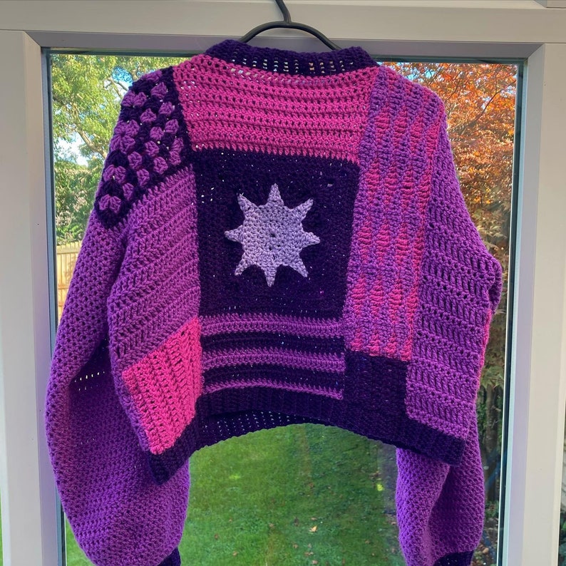 PATTERN Crochet Cat Patchwork Jumper - Etsy