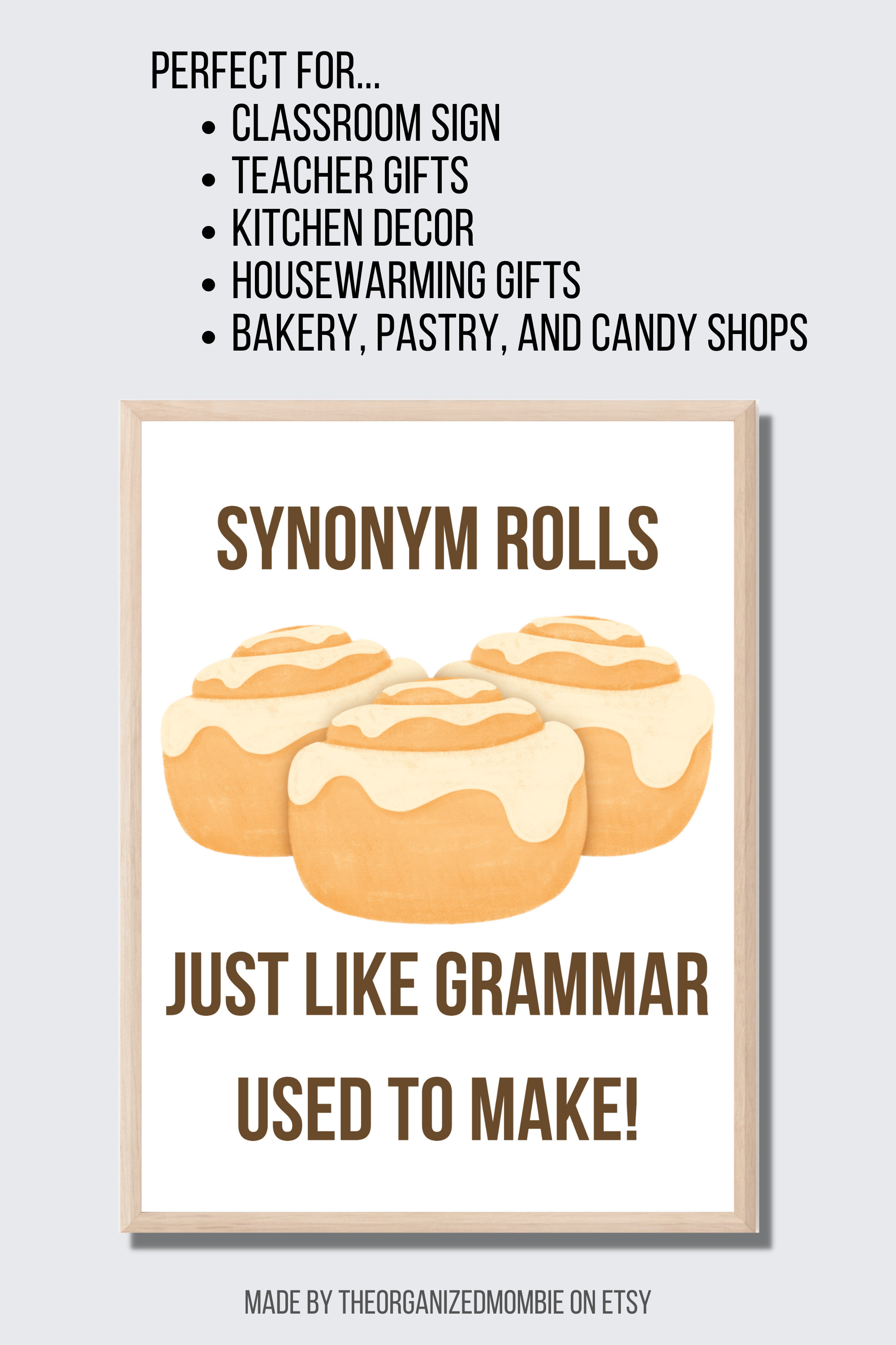 Synonym Rolls Grammar Printable Teacher Life Vocabulary Literature ...