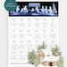 Advent Calendar Nativity Story Printable Instant Download Jesus is King ...