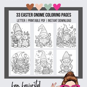 Easter Coloring Pages Spring Adult Kids Activities Printable Instant ...