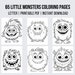 65 Little Monsters Coloring Pages for Kids Printable Monsters Printable ...