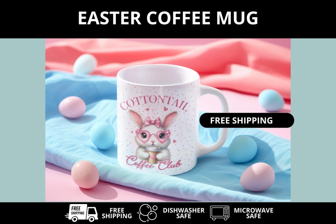 Easter Coffee Mug Easter Gift for Her Easter Basket Gift Idea Teacher ...