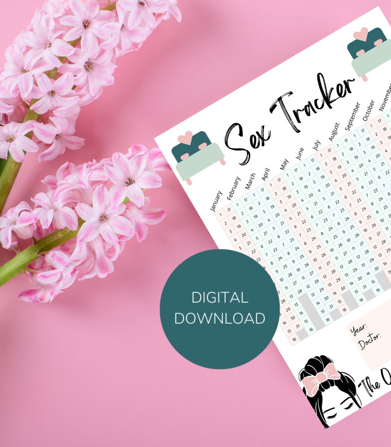 Sex Tracker Instant Download Couples Sex Printable Tracker Etsy