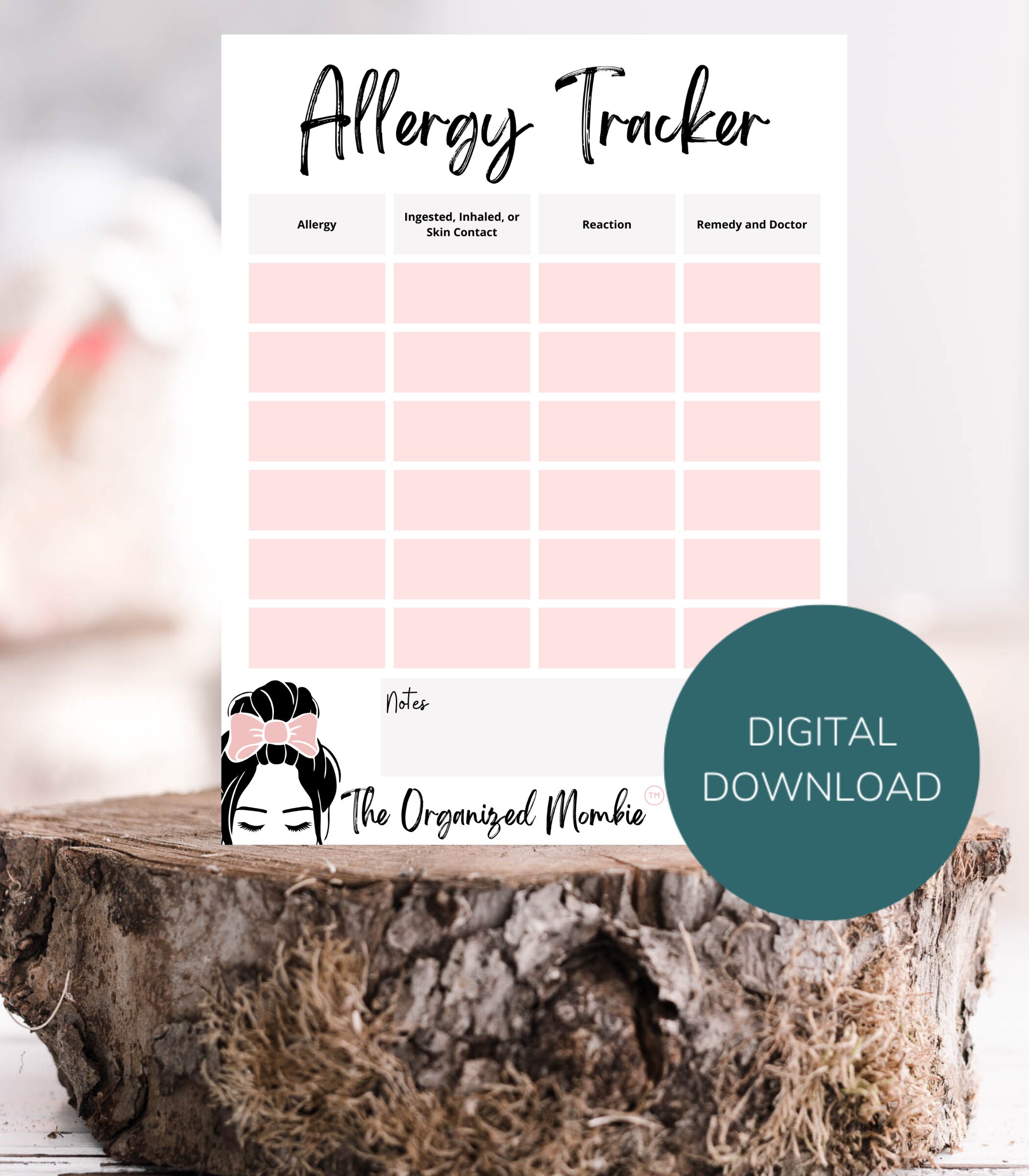 Allergy Tracker Instant Download Allergy Safe Halloween Allergy ...