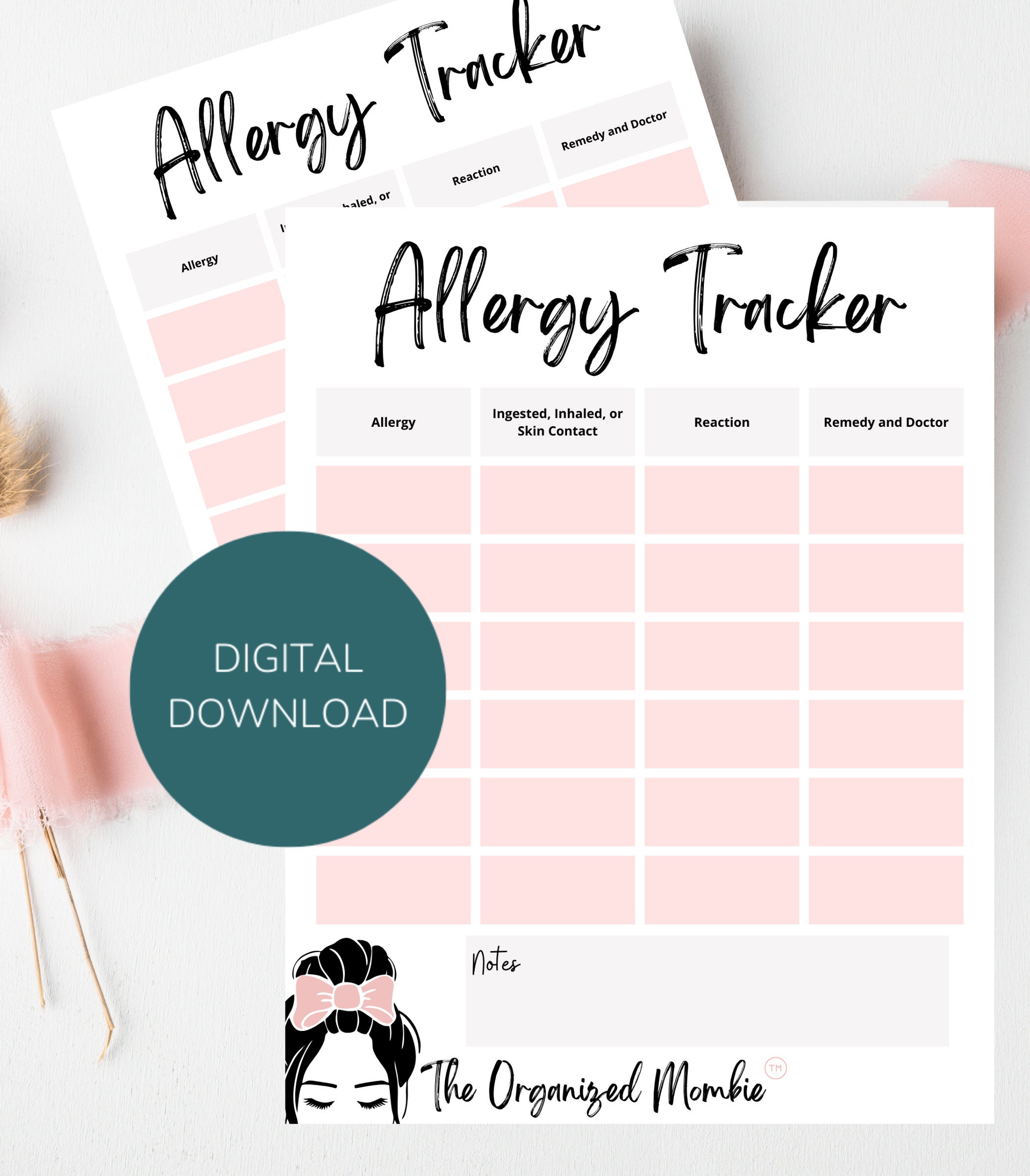 Allergy Tracker Instant Download Allergy Safe Halloween Allergy ...