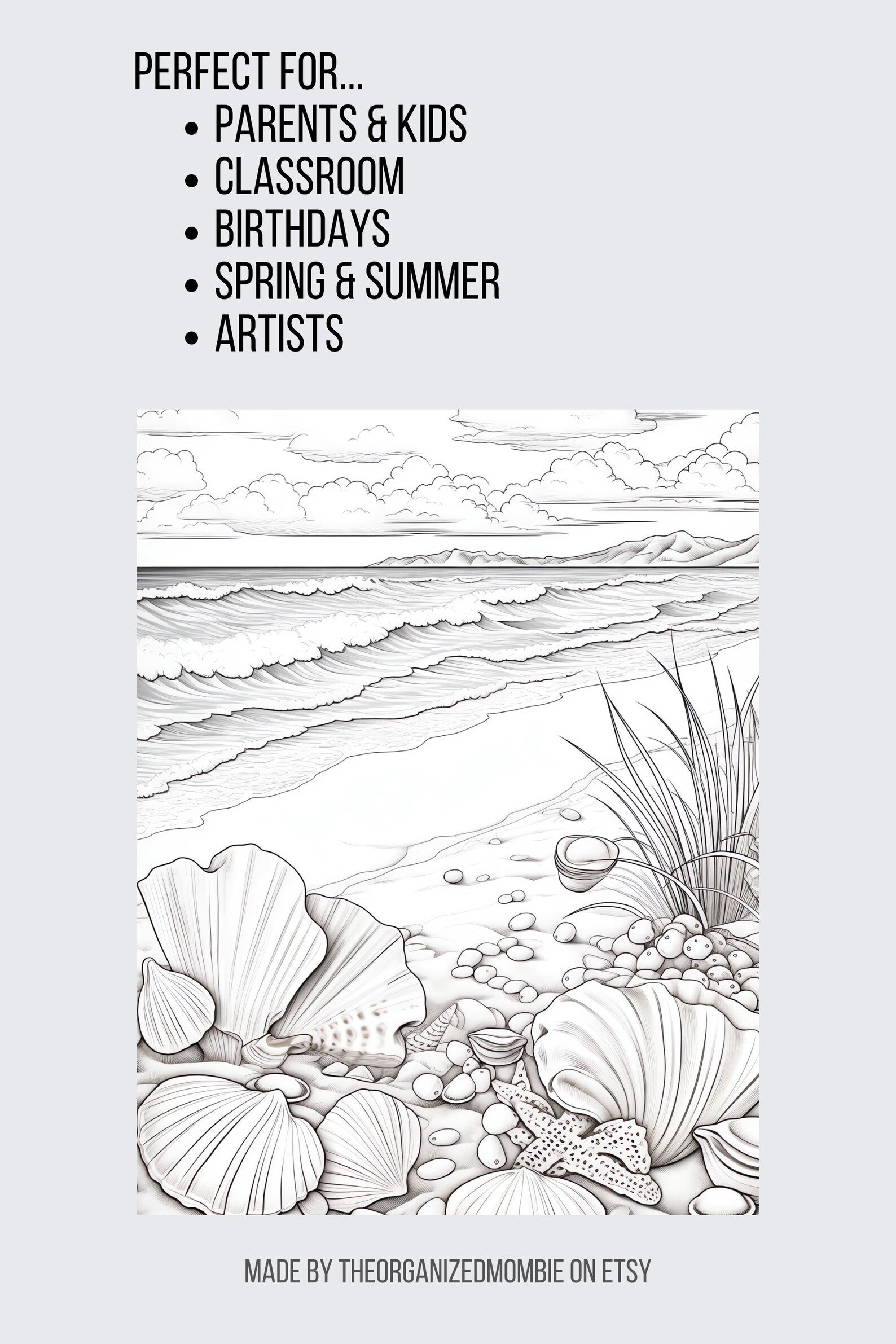 41 Tropical Beach Coloring Pages Printable Summer Kids Coloring Book ...