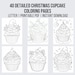 40 Christmas Cupcake Coloring Page Desserts Coloring Food Coloring Page ...