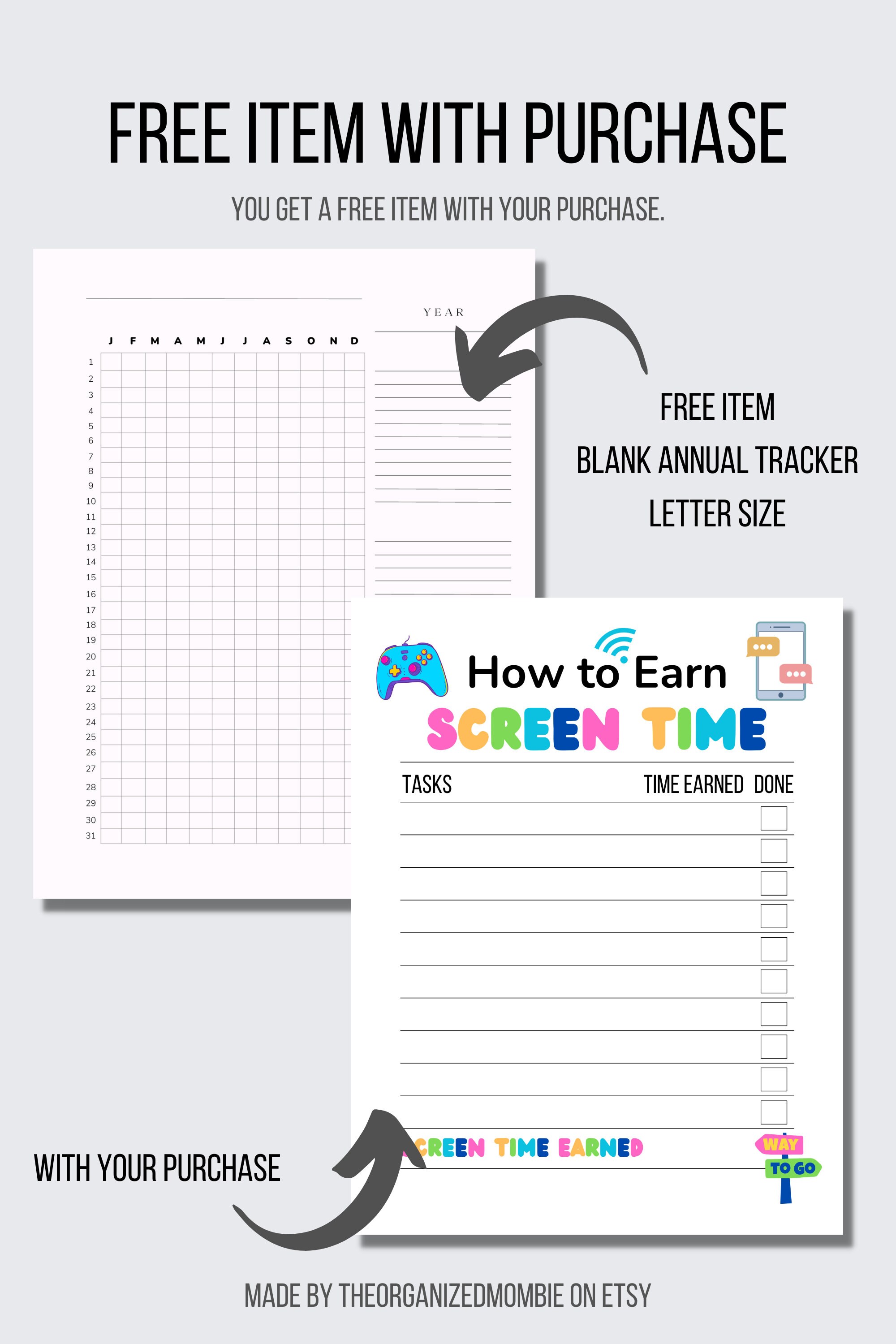Screentime Checklist Screen Time Tracker Screen Time Chart Daily ...