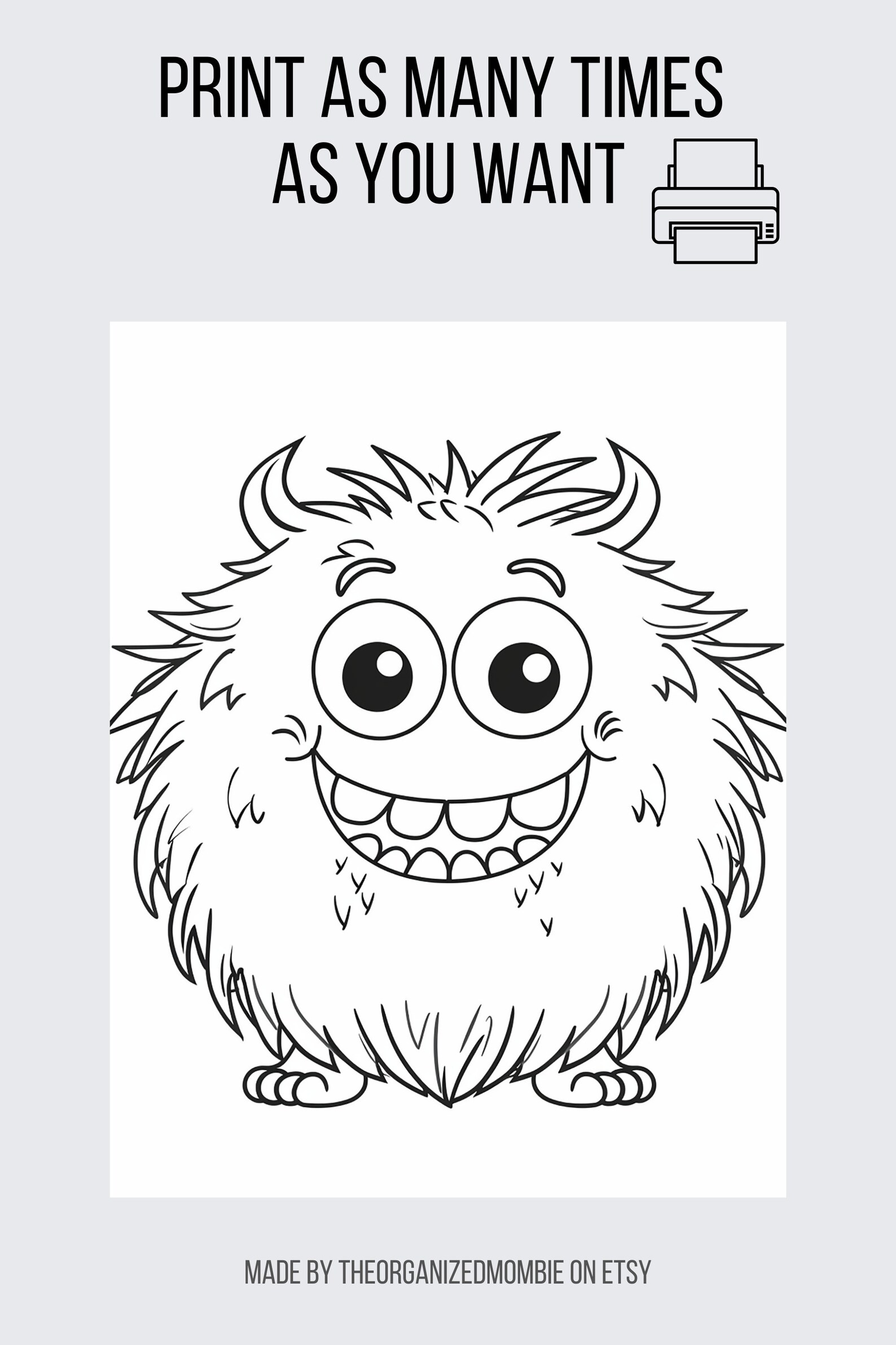 65 Little Monsters Coloring Pages for Kids Printable Monsters Printable ...