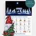 Advent Calendar Nativity Story Printable Instant Download Jesus is King ...