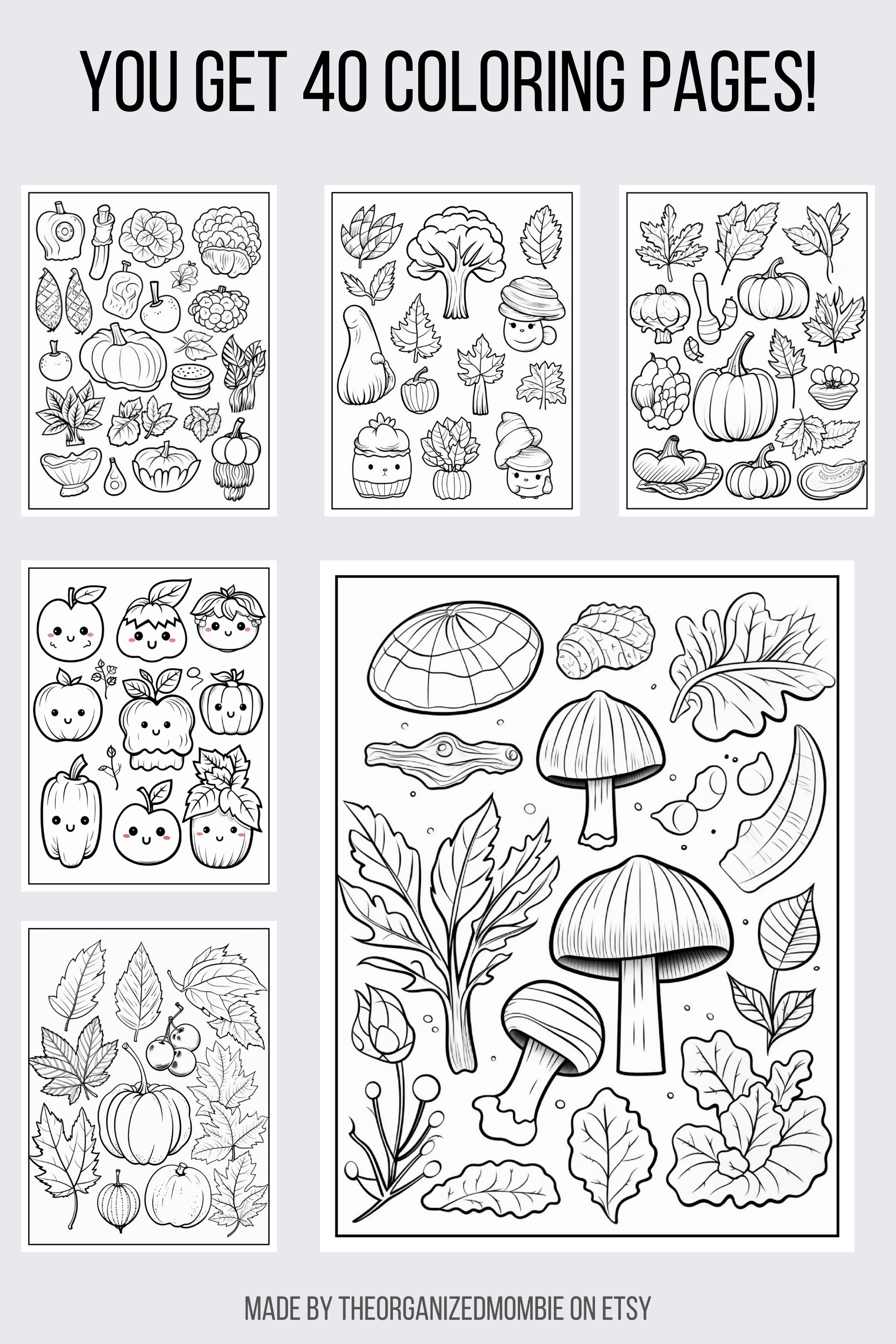 40 Fall Coloring Pages Autumn Coloring Page Pumpkin Coloring Fall ...