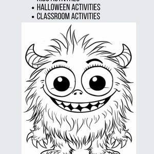 65 Little Monsters Coloring Pages for Kids Printable Monsters Printable ...