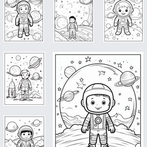 40 Outer Space Coloring Pages Space Coloring Book Space Activity Page ...
