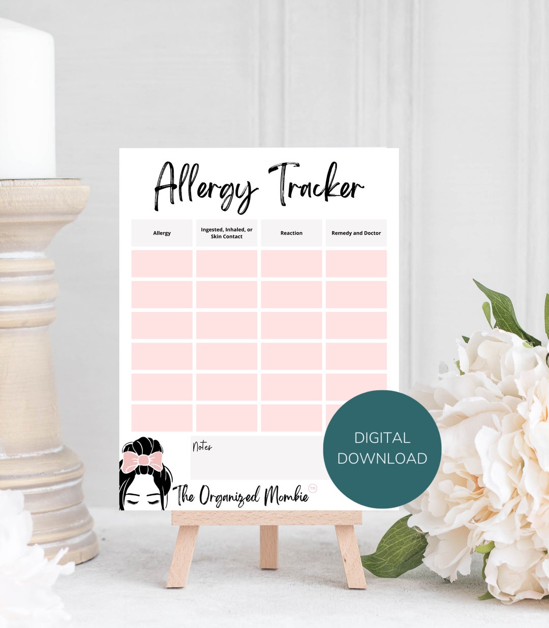 Allergy Tracker Instant Download Allergy Safe Halloween Allergy ...