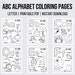 ABC Coloring Book Alphabet Coloring ABC Coloring Page Preschool ...
