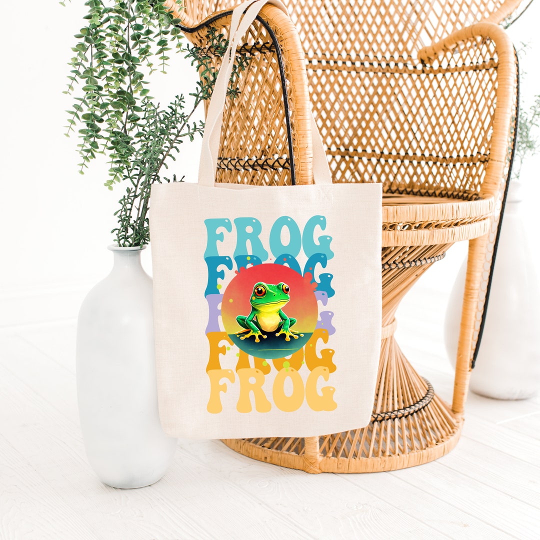 Frog Tote Bag Aesthetic Tote Bag Frog Purse Frog and Toad Tote - Etsy