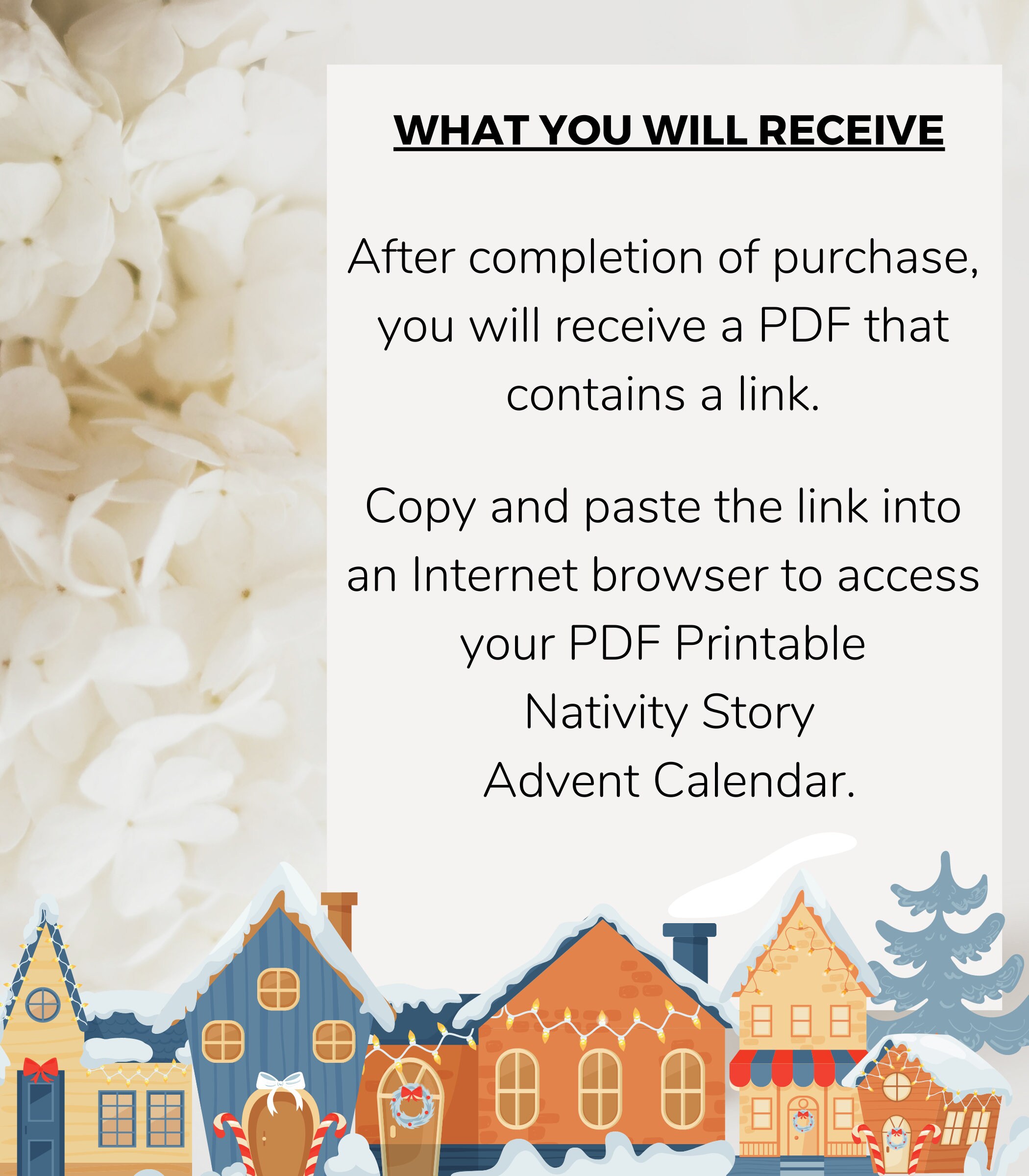 Advent Calendar Nativity Story Printable Instant Download Jesus is King ...