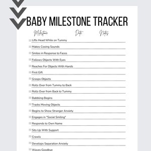 Baby Milestone Tracker Unique Baby Shower Gift Newborn Milestones ...