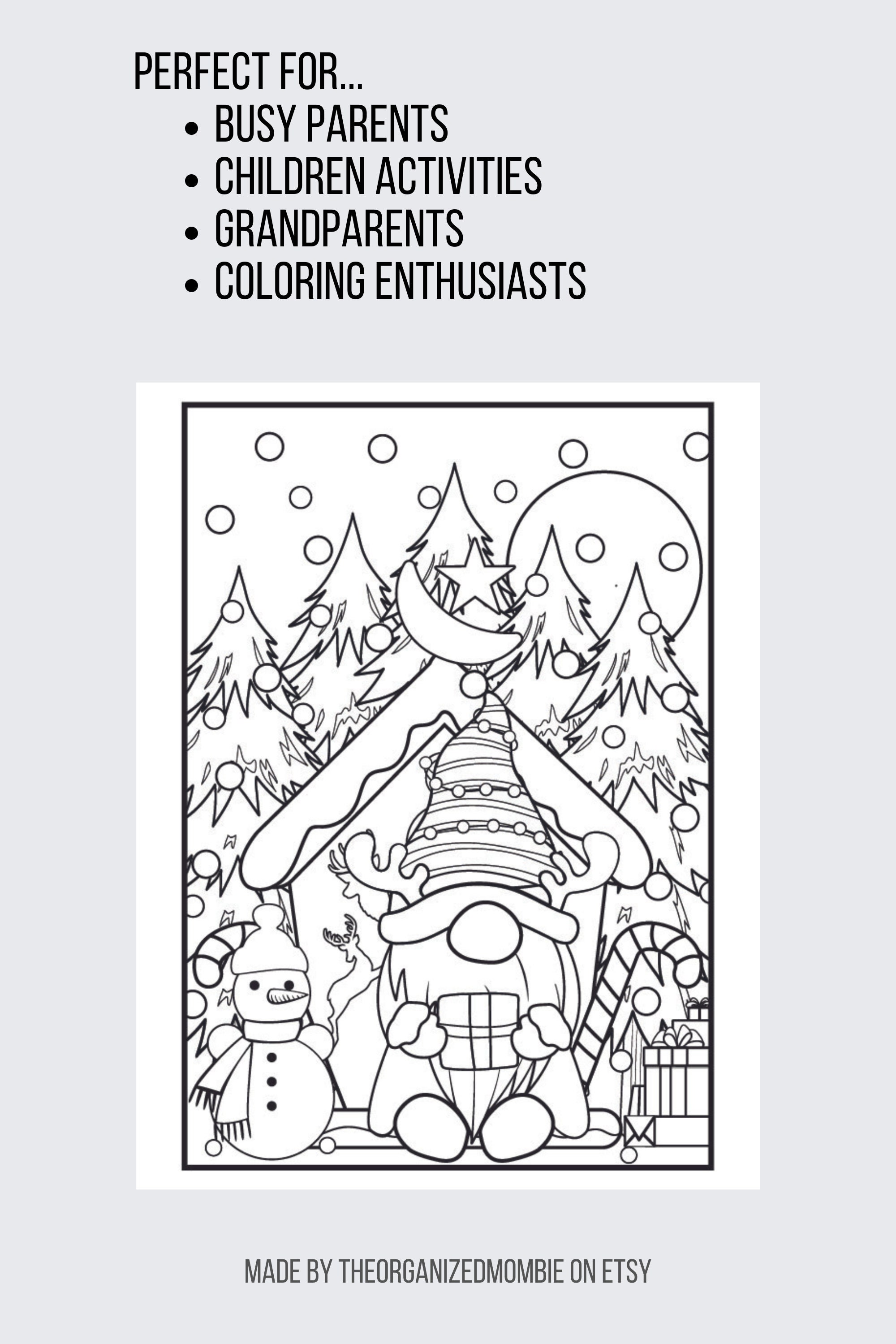 40 Gnome Coloring Pages Fantasy Coloring Christmas Coloring Page ...