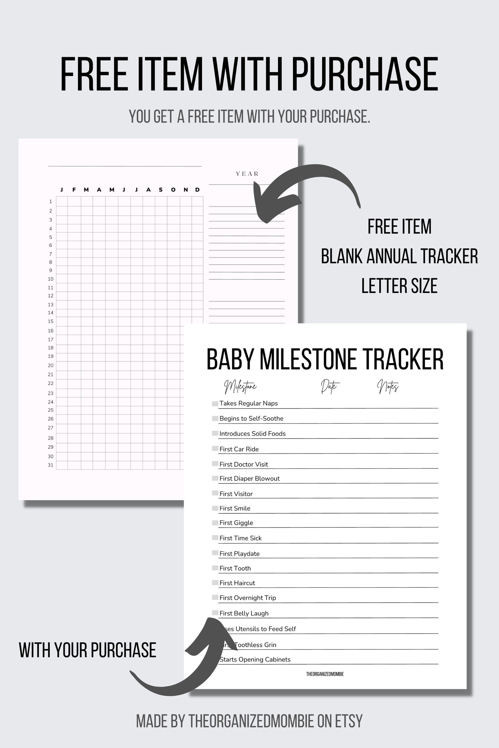 Baby Milestone Tracker Unique Baby Shower Gift Newborn Milestones ...