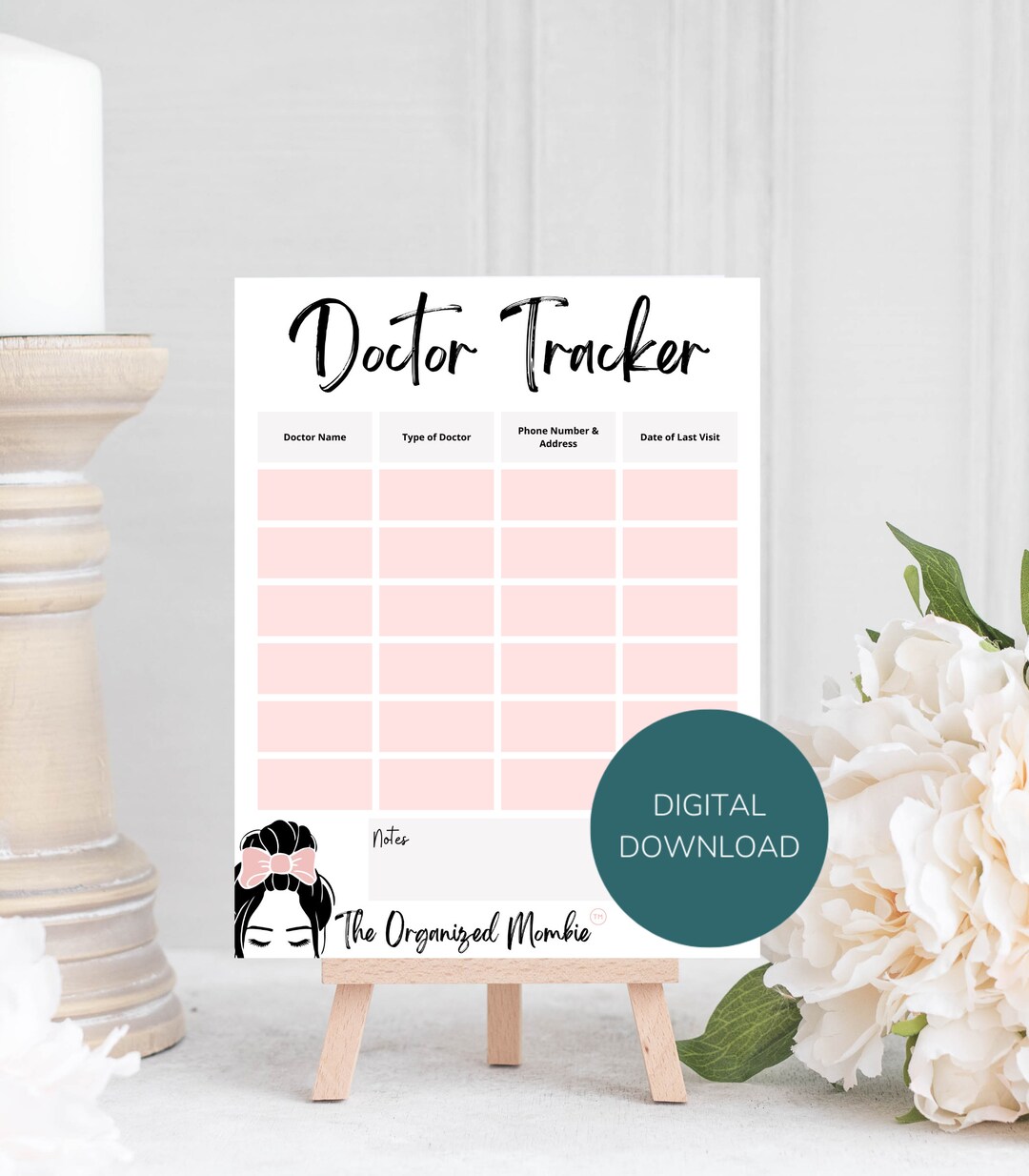 Doctor Tracker Instant Download Doctors Gifts Medical Tracker ...