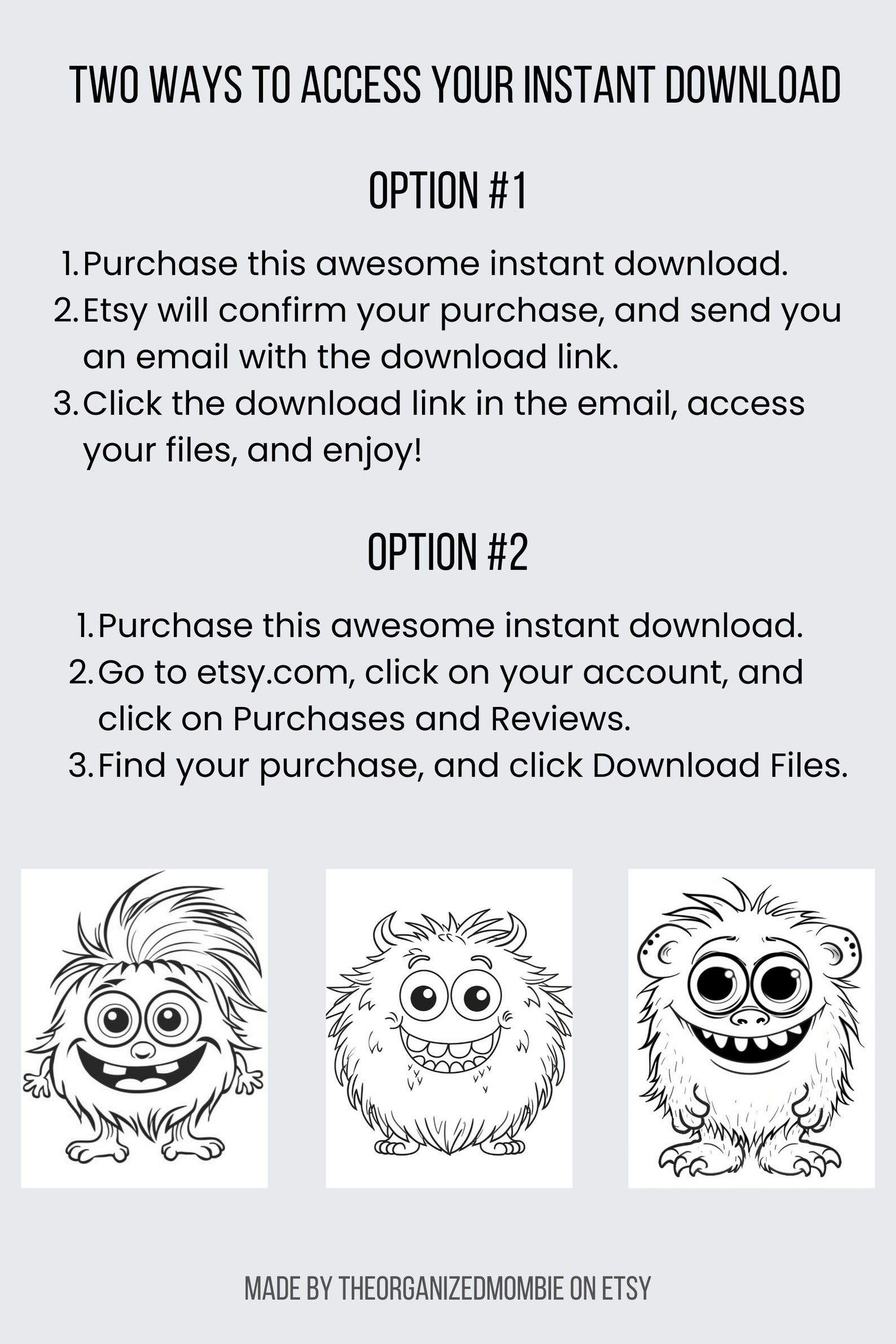 65 Little Monsters Coloring Pages for Kids Printable Monsters Printable ...