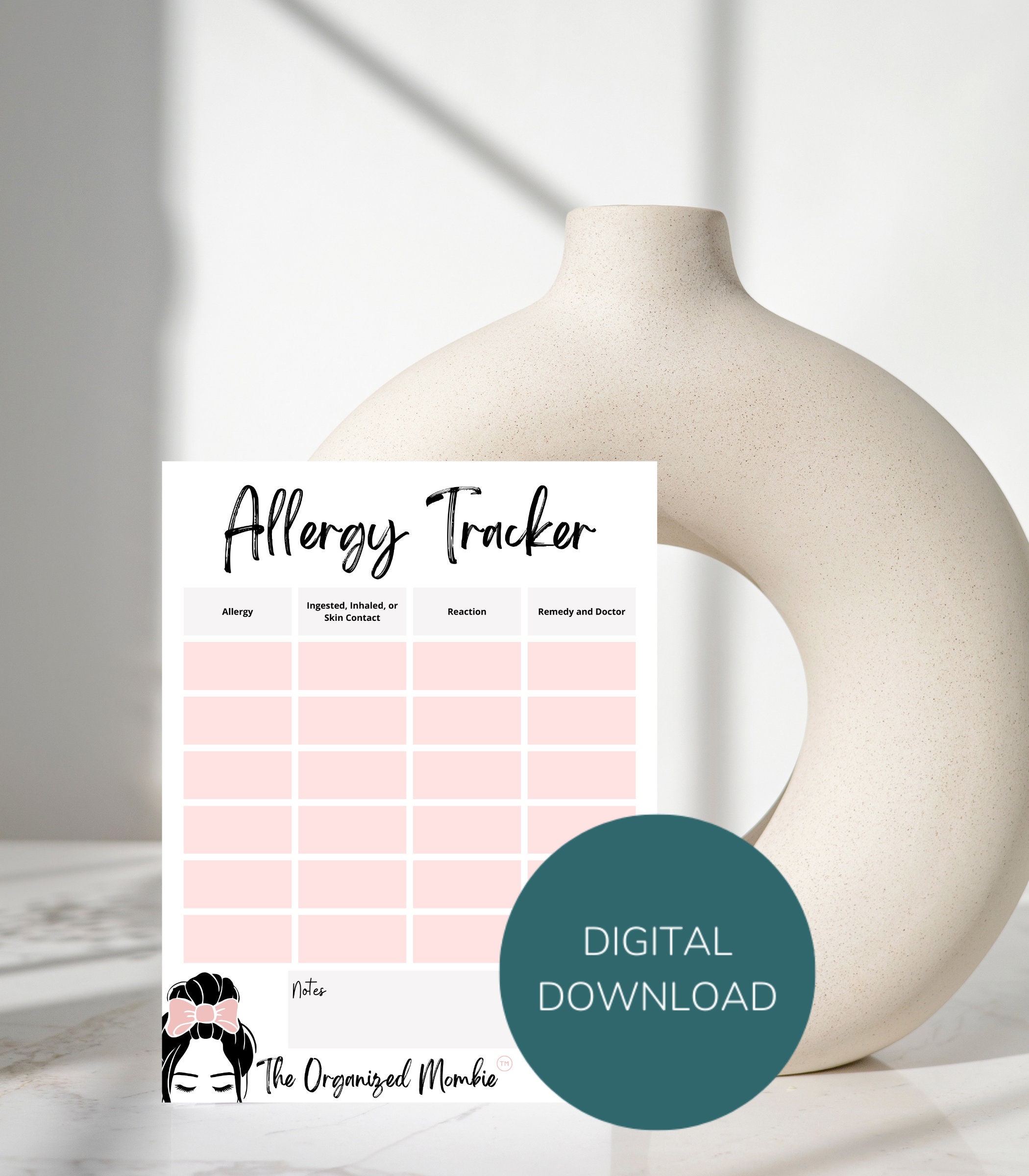 Allergy Tracker Instant Download Allergy Safe Halloween Allergy ...