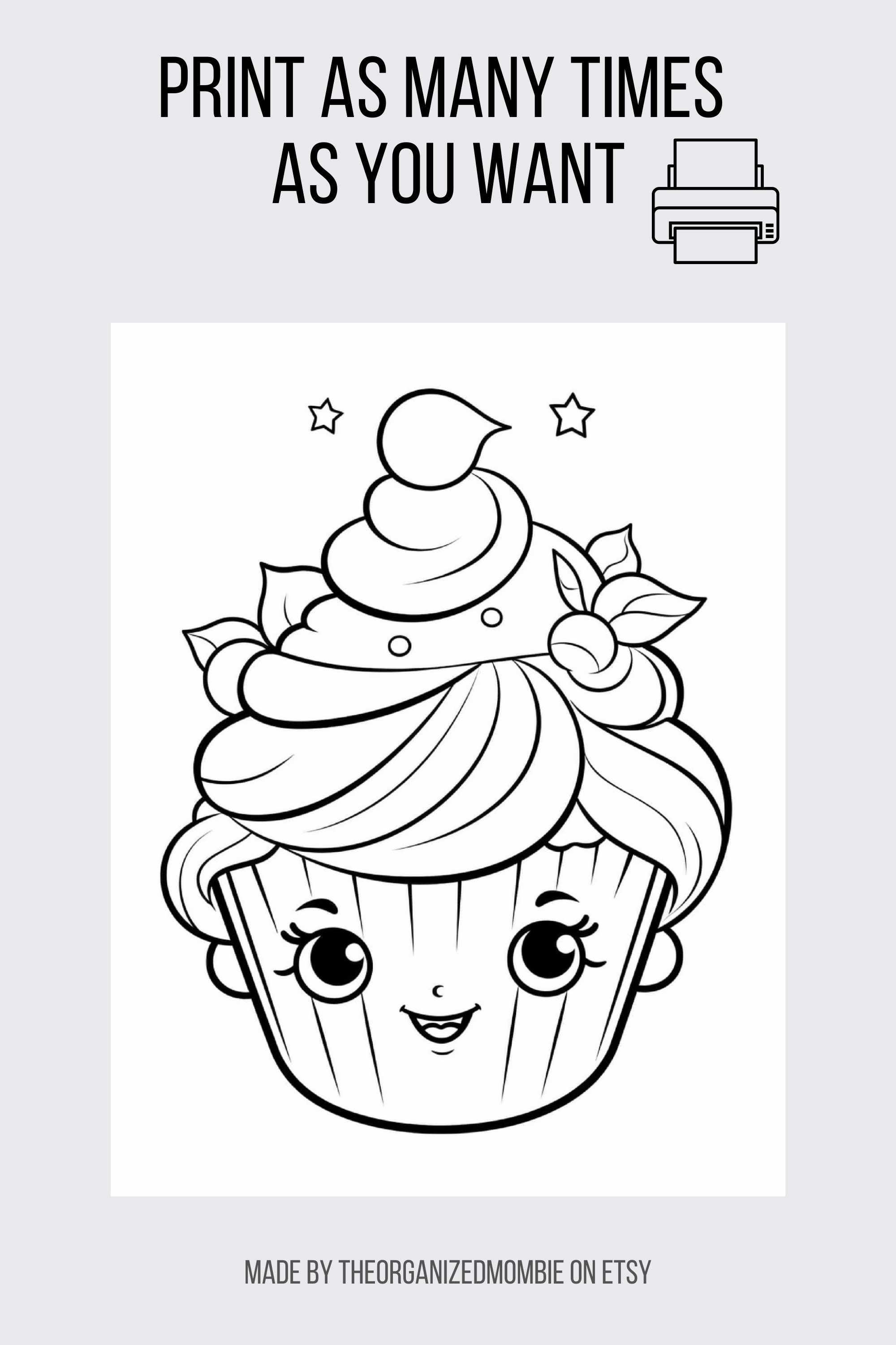 40 Cupcake Coloring Pages Food Coloring Pages Sweets Coloring Desserts ...