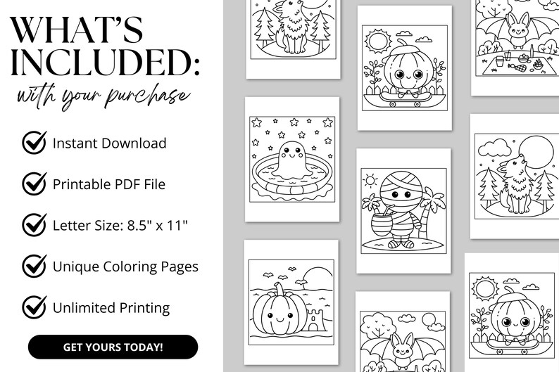 30 Spooky Summer Coloring Pages Cute Ghost Coloring Creepy Cute ...