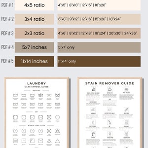 Laundry Symbols Guide Laundry Care Printable Art Laundry Room 2 Print ...