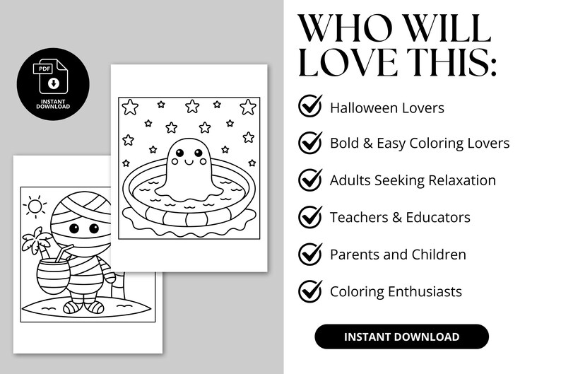 30 Spooky Summer Coloring Pages Cute Ghost Coloring Creepy Cute ...