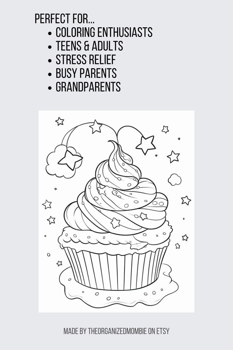 40 Christmas Cupcake Coloring Page Desserts Coloring Food Coloring Page ...
