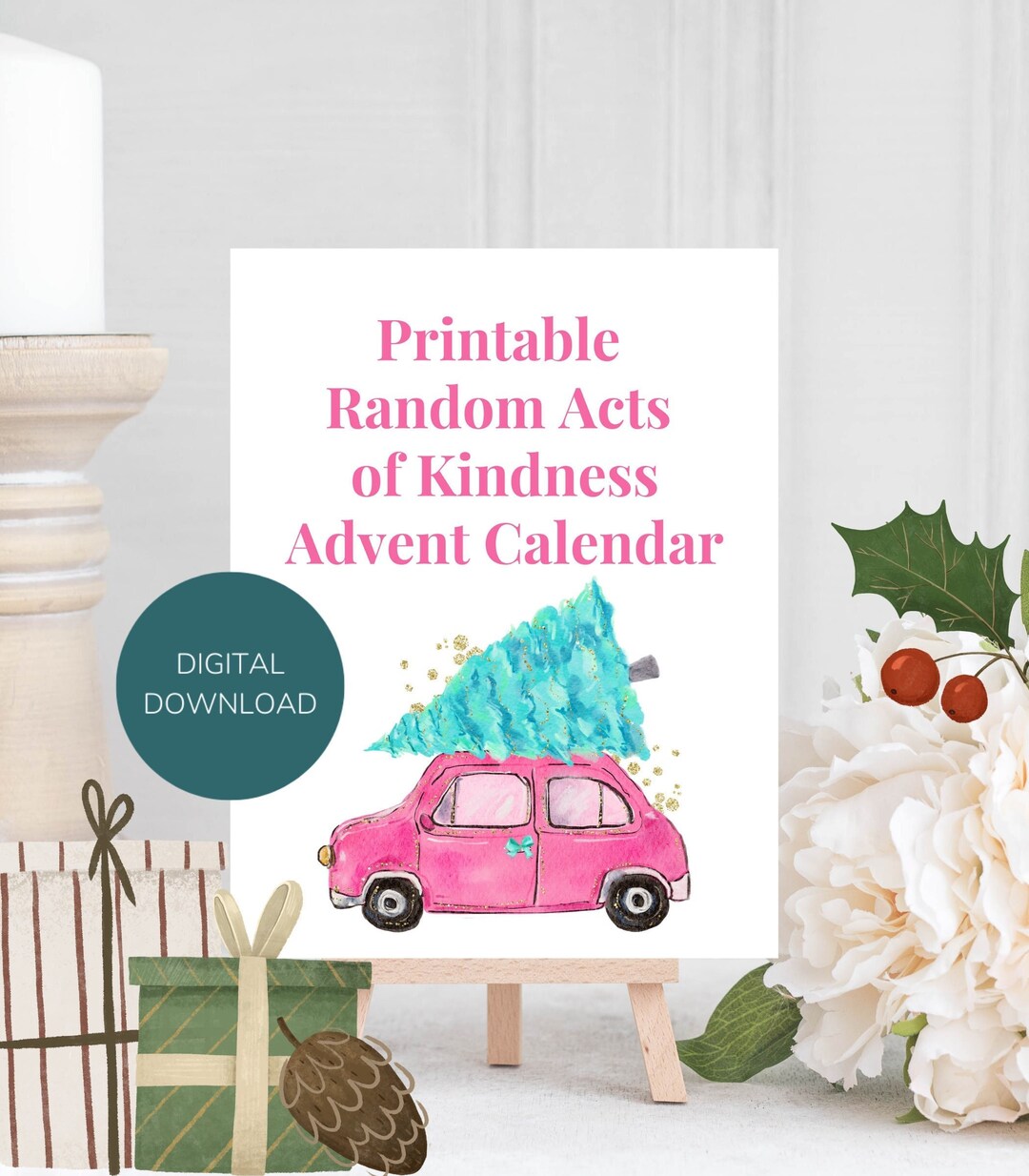 Advent Calendar Random Acts of Kindness Printable Instant Download ...