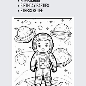 40 Outer Space Coloring Pages Space Coloring Book Space Activity Page ...