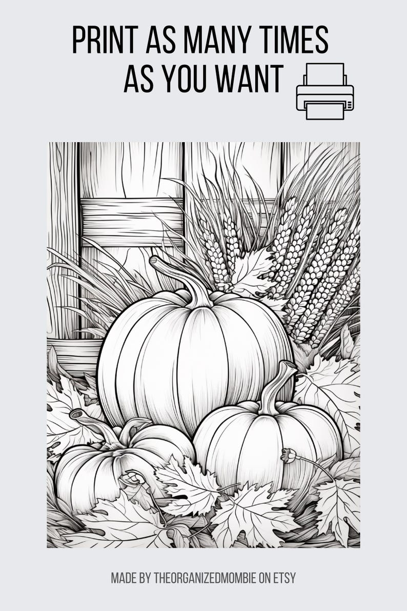 44 Fall Girl Coloring Pages Instant Download Autumn Girl Coloring Pages ...