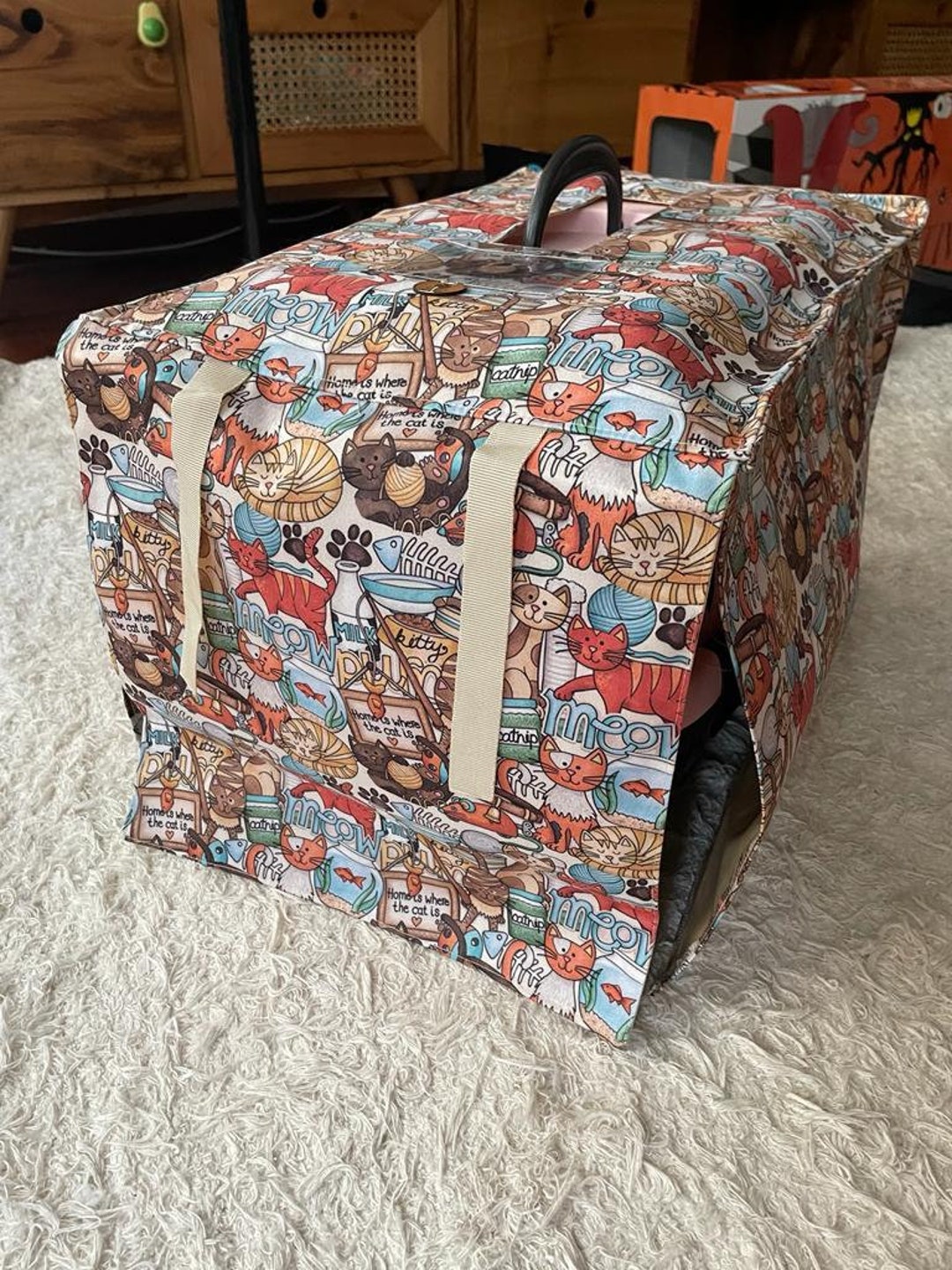 Cat Gift, Pet Carrier Cover Case, Cat Cover Case, Pet Travel ...