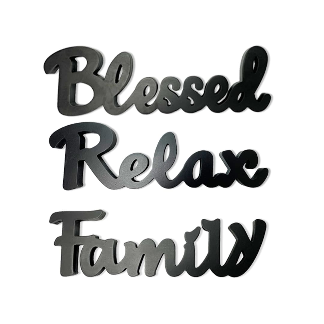 Wood Words Cut out Block Letters Sign Family Blessed Relax Free wood-words-cut-out-block-letters-sign-family-blessed-relax-free