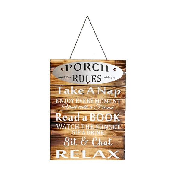 Porch Rules Sign - Etsy