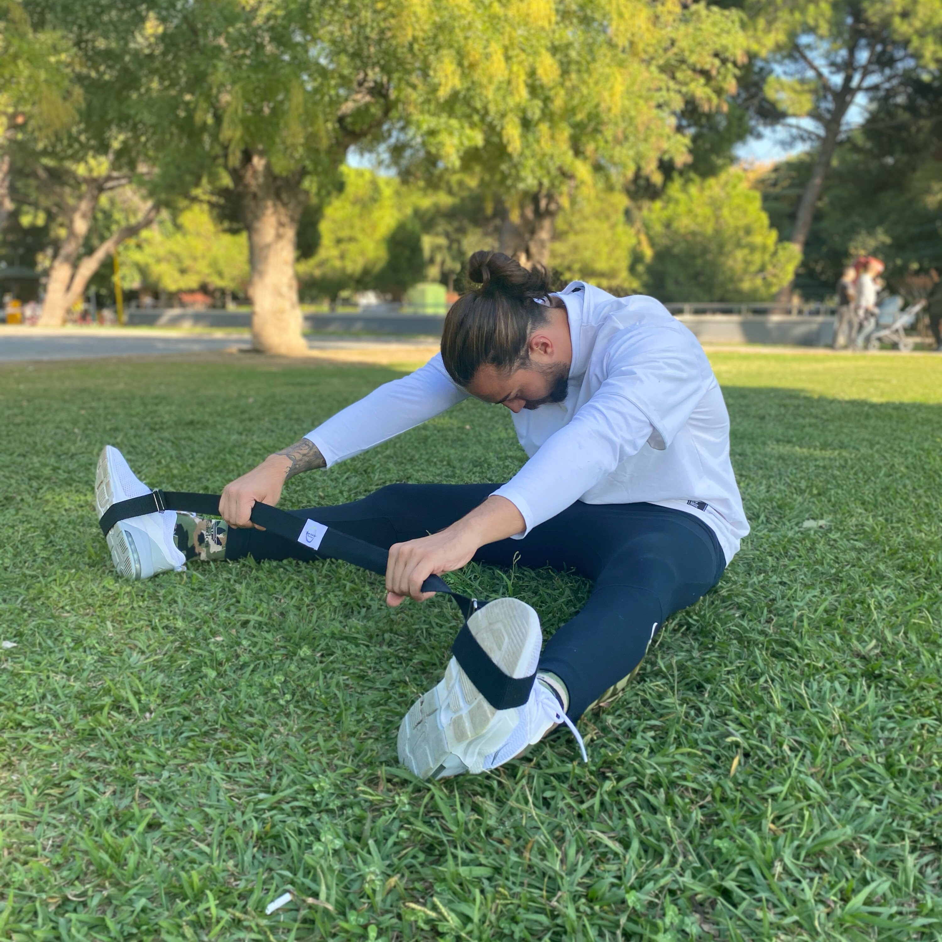 Stretching Yoga Pilates Strap and Yoga Pilates Mat Carrier, Yoga Loop ...