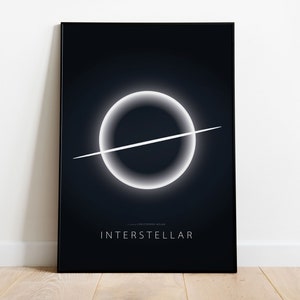 Interstellar Poster, Digital Download, Minimalist Poster, Interstellar ...